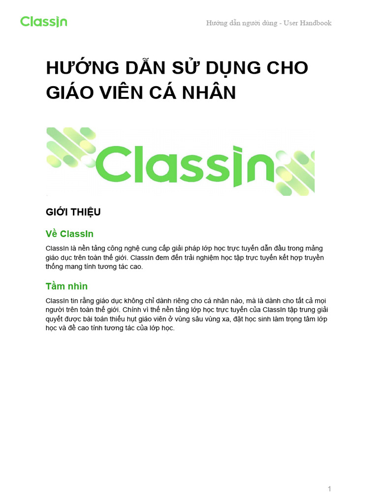 Classin - Individual Teacher Handbook Basic - Updated 10.2.23 | PDF