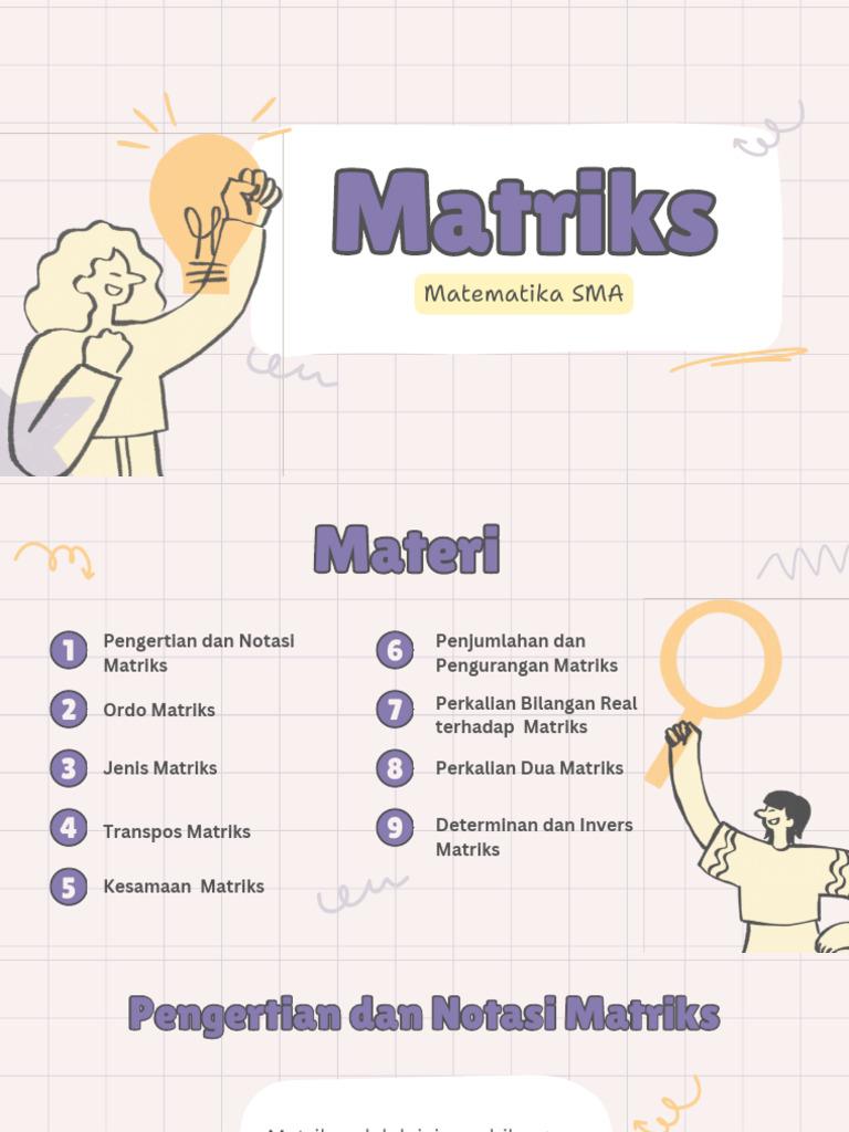 Panduan Lengkap Matriks SMA | PDF