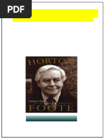 Horton Foote A Literary Biography The Jack and Doris Smothers Series in ...