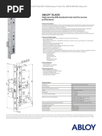 Abloy EL560/EL561 Electric Lock Specs | PDF | Equipment | Manufactured ...