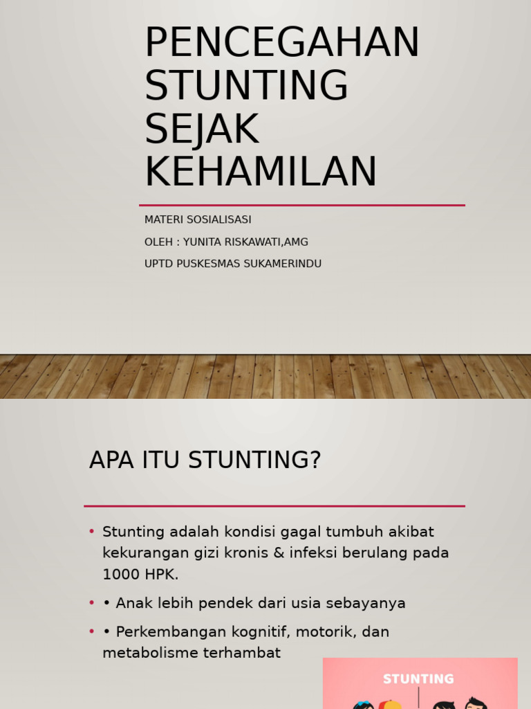 Peran Gizi Ibu Hamil Dalam Pencegahan Stunting - Fix | PDF