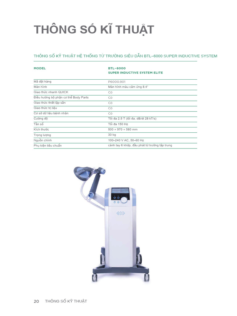 BTL-6000 Super Inductive System CAT VN103 Preview | PDF