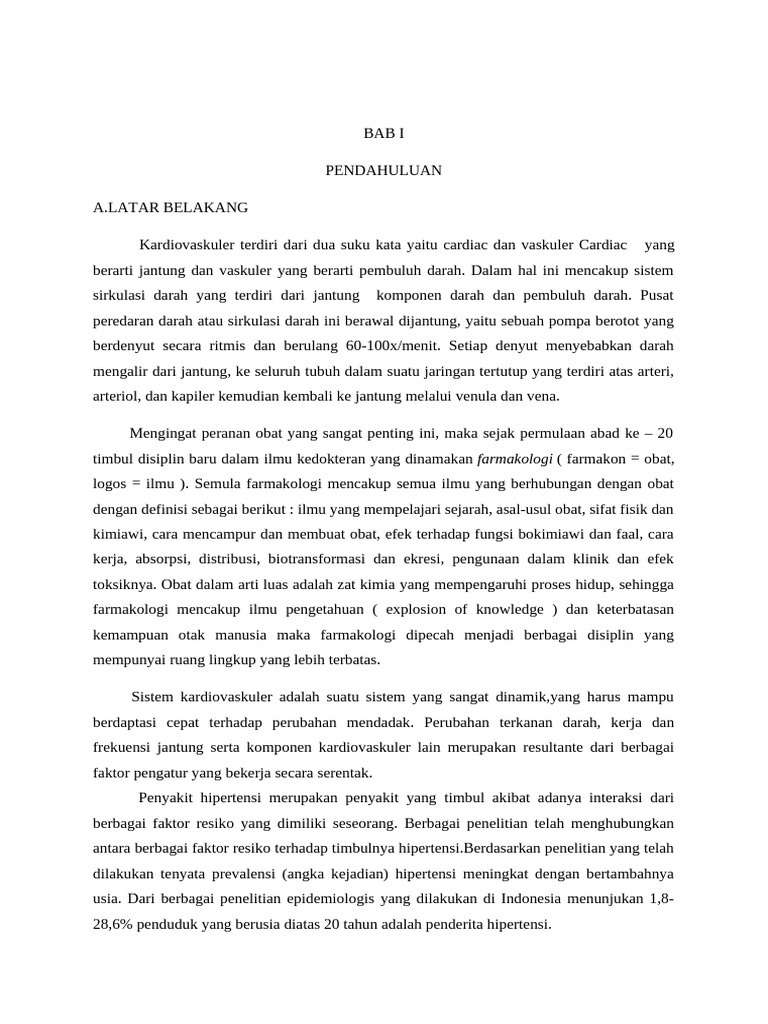 Obat Kardiovaskuler: Jenis dan Fungsi | PDF