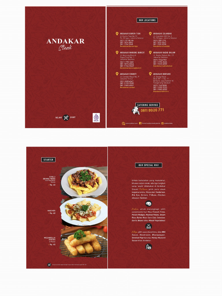 Menu Andakar | PDF