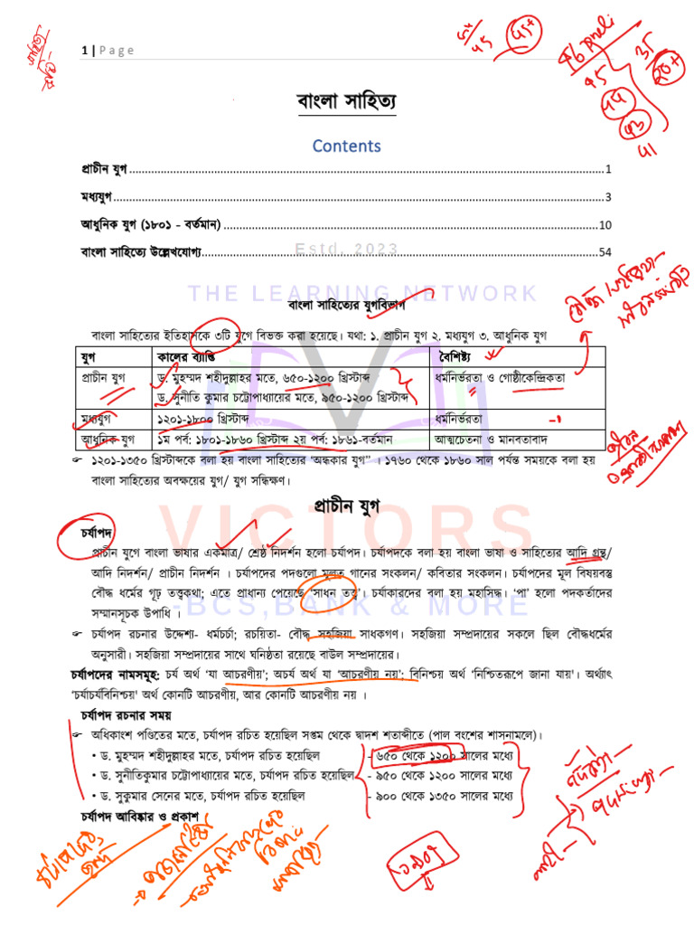 Bangla Literature 2 | PDF