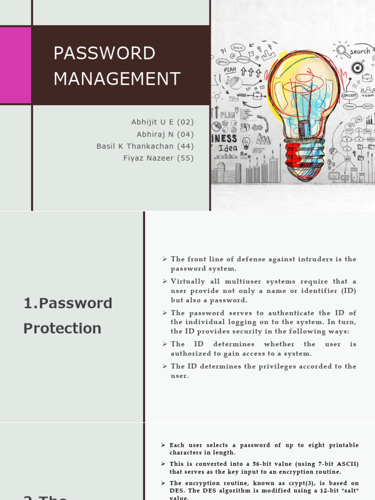 Password Management and Security Strategies | PDF | Password ...