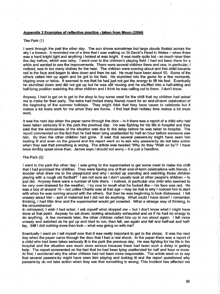 Examples of Reflection | PDF