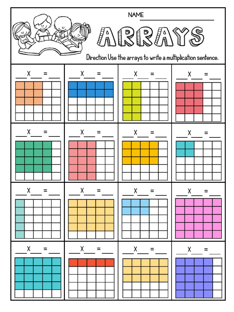 Multiplication Sentences with Arrays | PDF