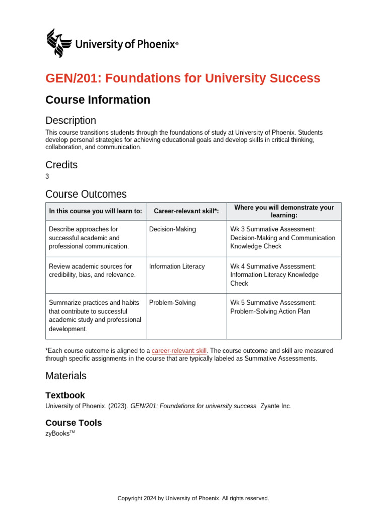 Gen201 v13 Syllabus | PDF | Information Literacy | Communication