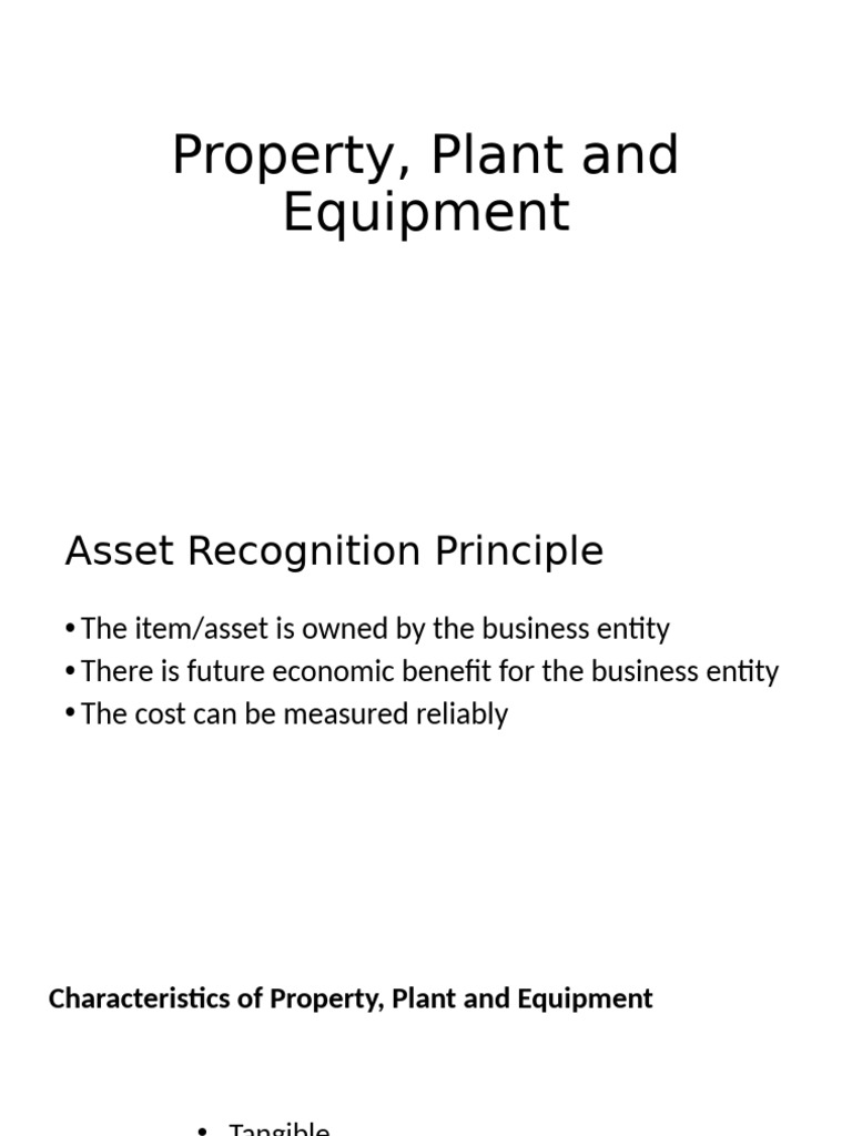 Understanding Property, Plant, and Equipment | PDF | Book Value | Fixed ...
