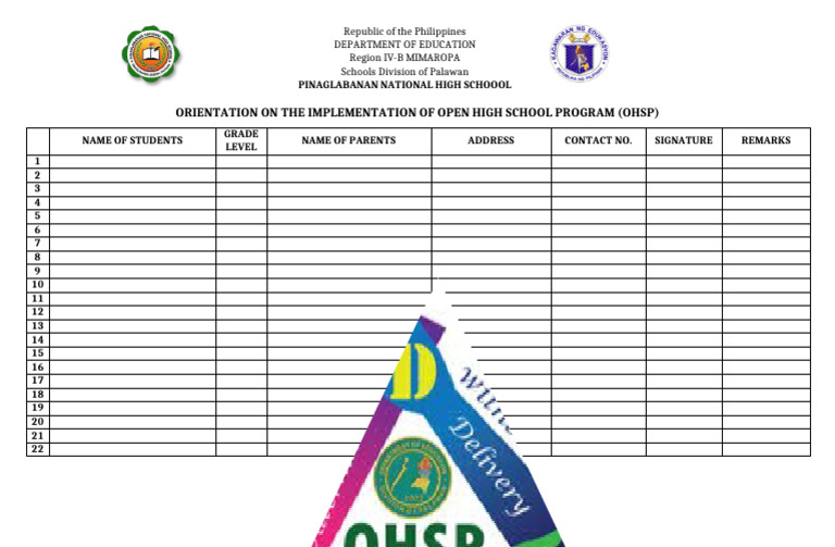 Attendance Ohsp | PDF