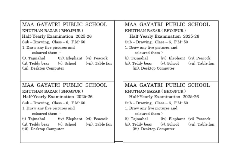 Maa Gayatri Public School Maa Gayatri Public School | PDF