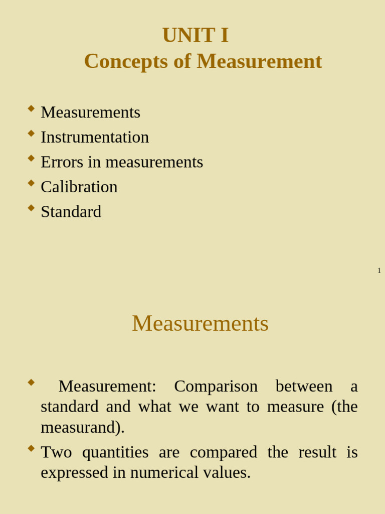 Measurement Concepts and Instrumentation | PDF | Instrumentation ...