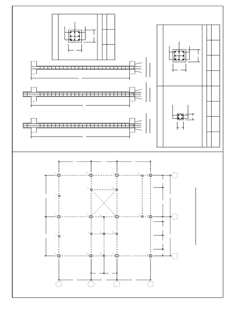 Gambar Kerja Kolom Beton Bertulang | PDF