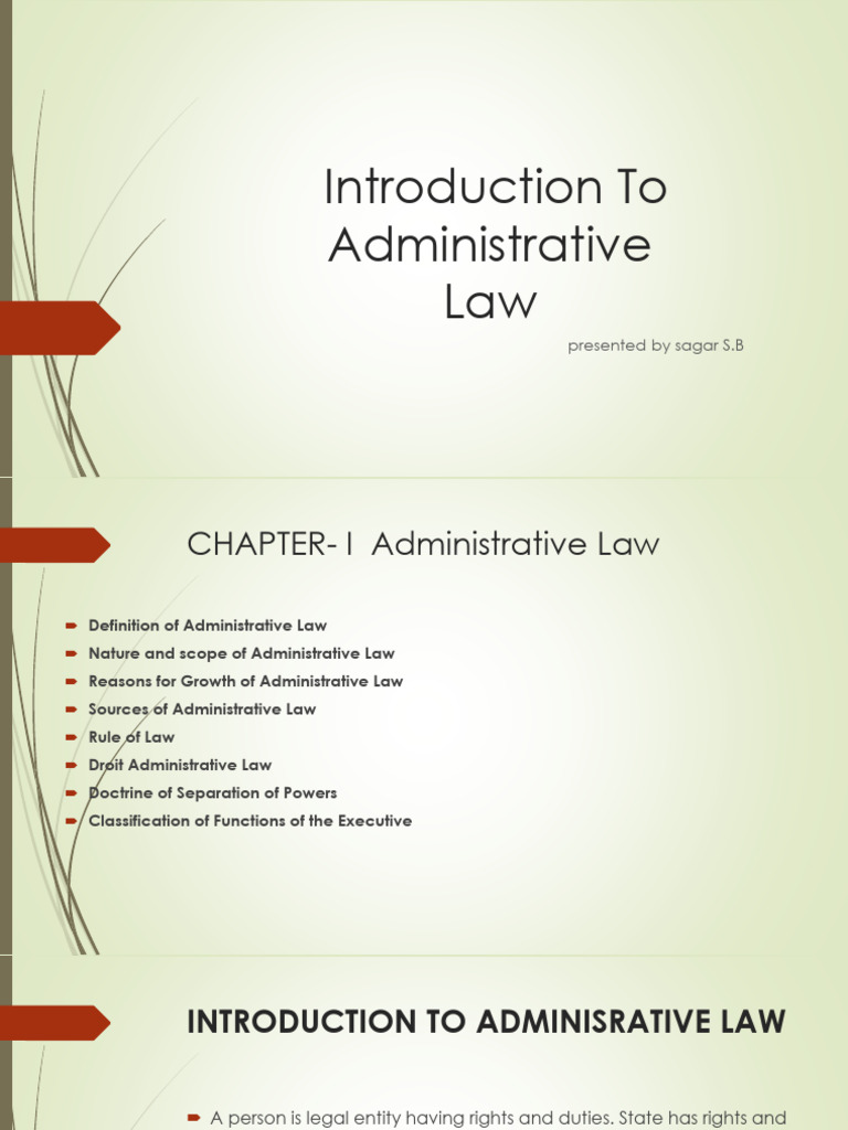Introduction To Administrative | PDF | Administrative Law | Political ...