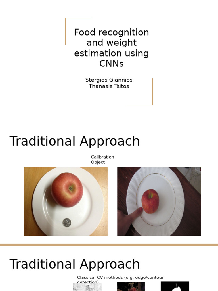 Food Recognition and Weight Estimation | PDF