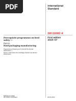 ISO 22002-1:2025 Food Safety Standards | PDF | International ...