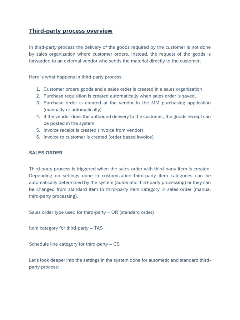 Third Party Sale Order | PDF | Invoice | Receipt