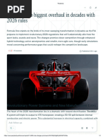 F1 2026 Technical Regulations Overview | PDF | Formula One | Formula ...