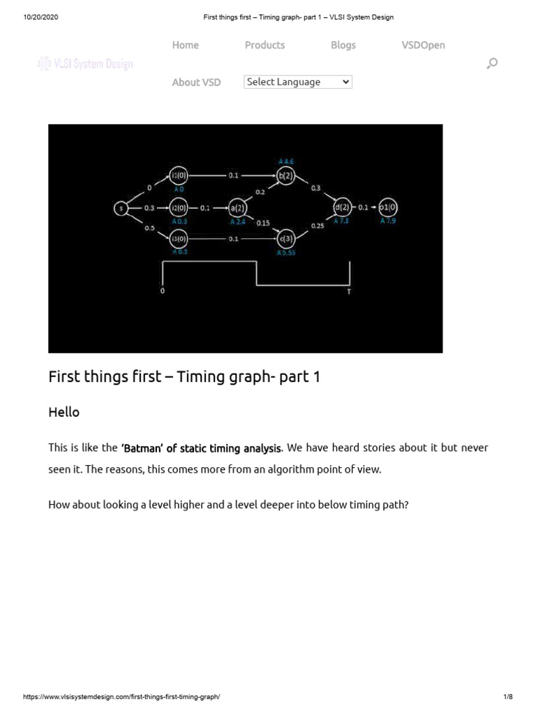 100 01 01 VLSI System Design - Timing Graph - Part 1 | PDF ...
