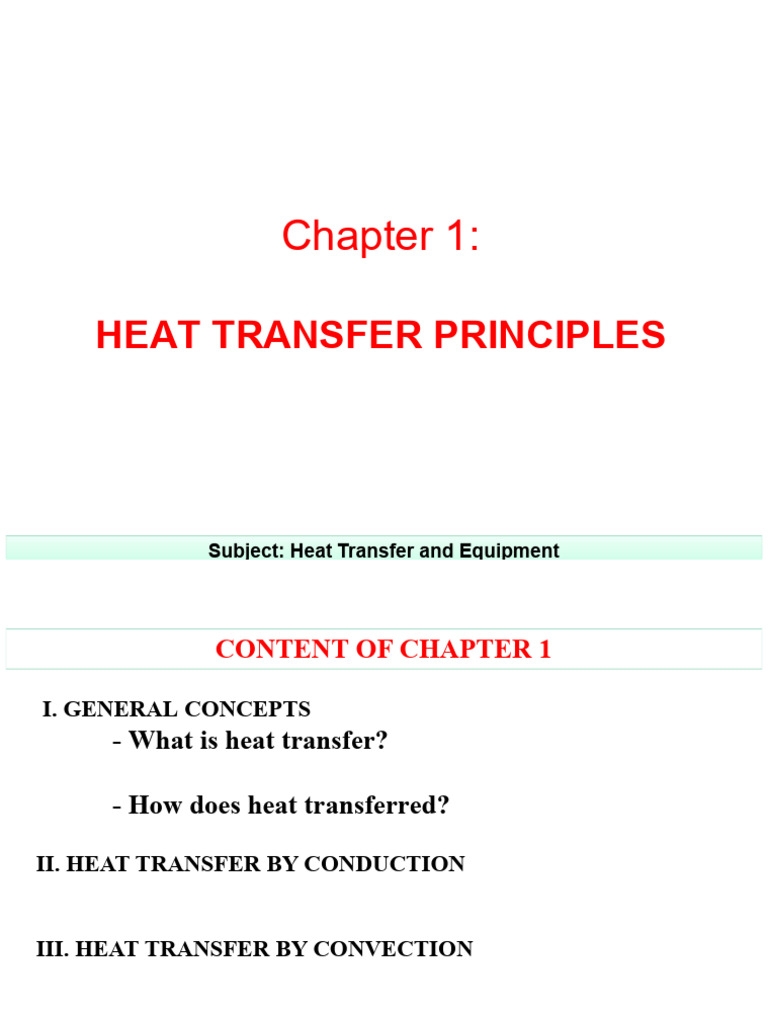 Heat Transfer: Conduction, Convection, Radiation | PDF | Heat Transfer ...