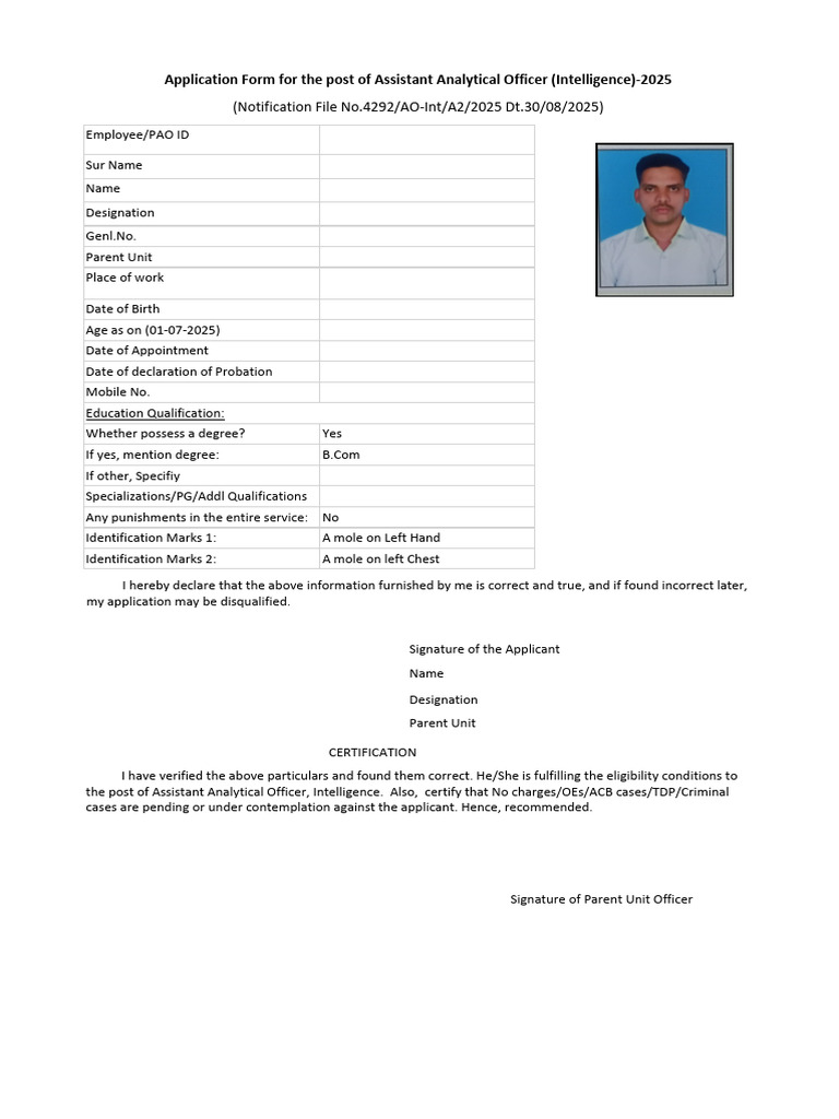 ApplicationForm - 2025 09 15 | PDF