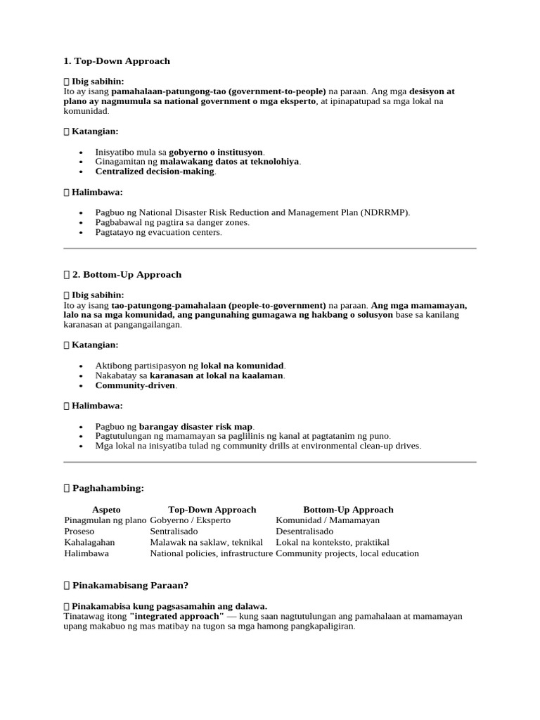 q1 Aral Pan Top Down Approach | PDF