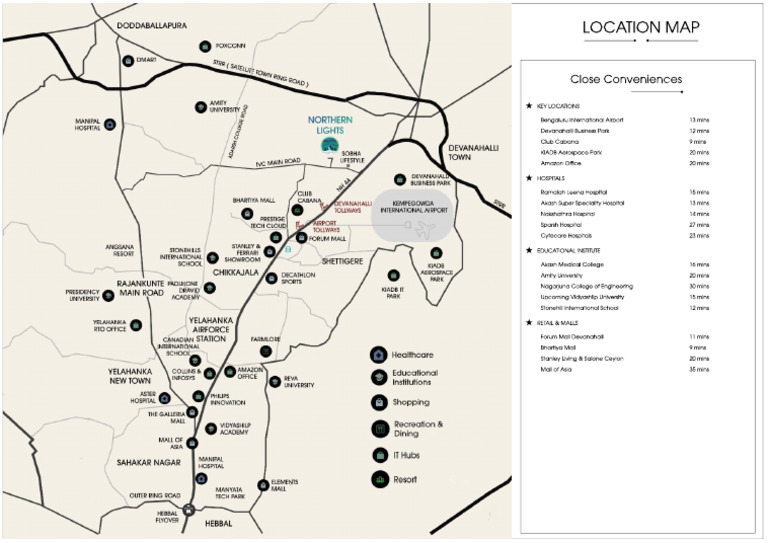 Key Locations Near Devanahalli | PDF
