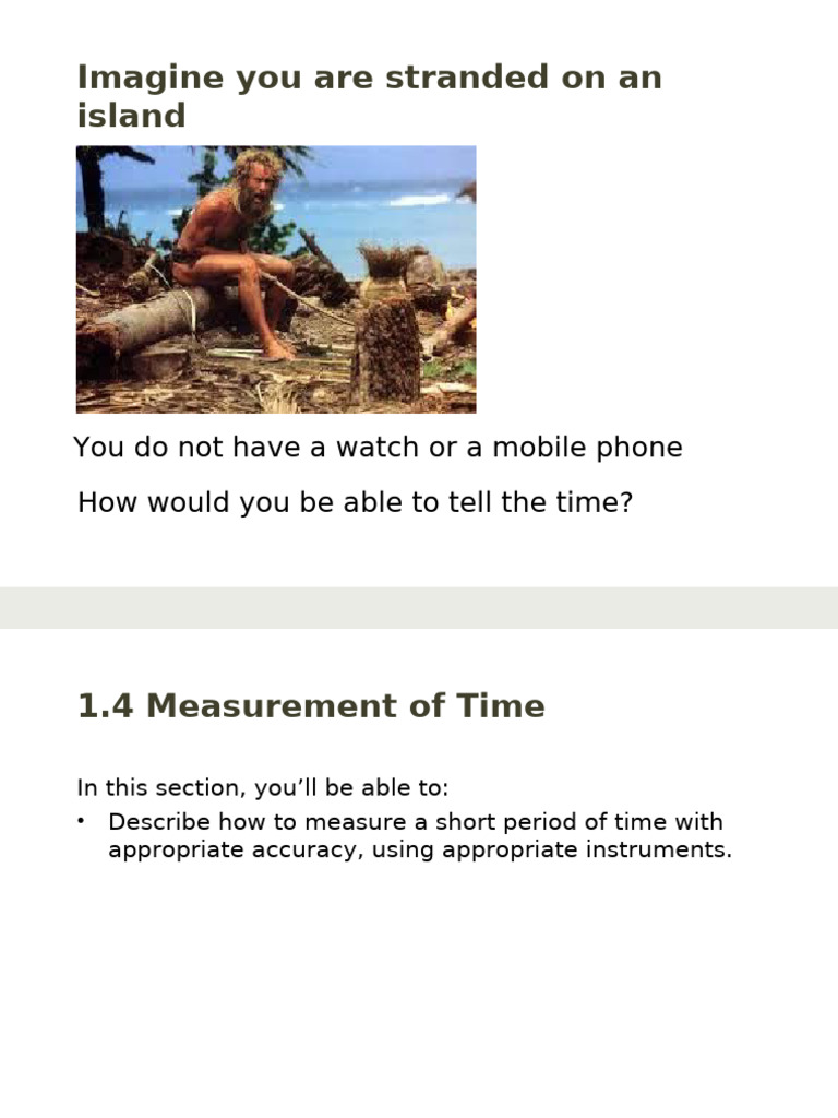 Measuring Time with a Pendulum | PDF | Pendulum | Clock
