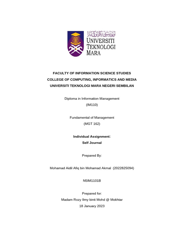 Cover Page MGT 2023 | PDF