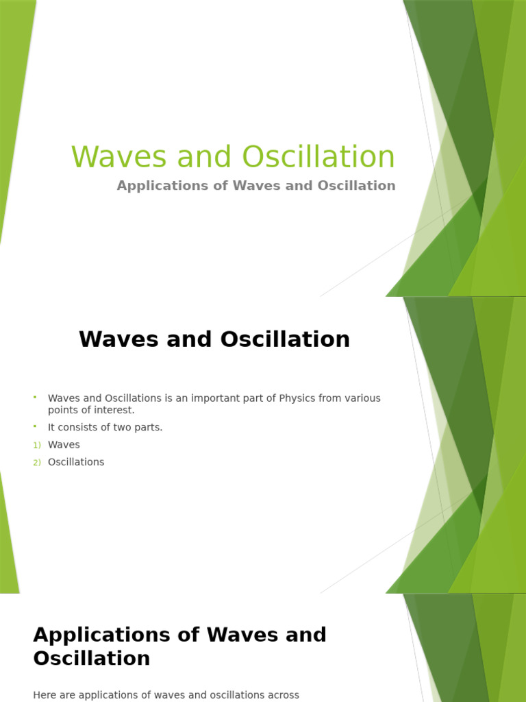 Waves and Oscillation | PDF | Medical Ultrasound | Electrocardiography