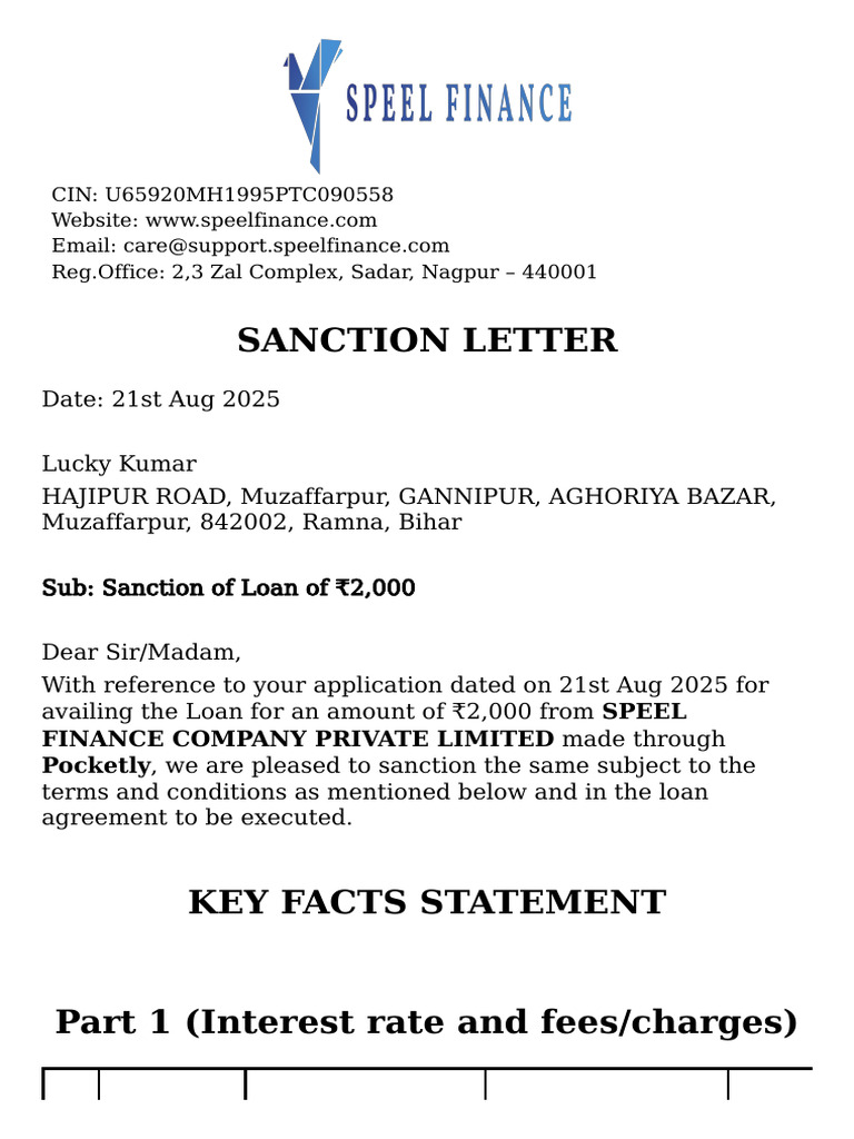 Ction Letter v2 Lacca7124db0 A9a8 47be 97f8 9fe0ac1969c2 | PDF | Loans ...
