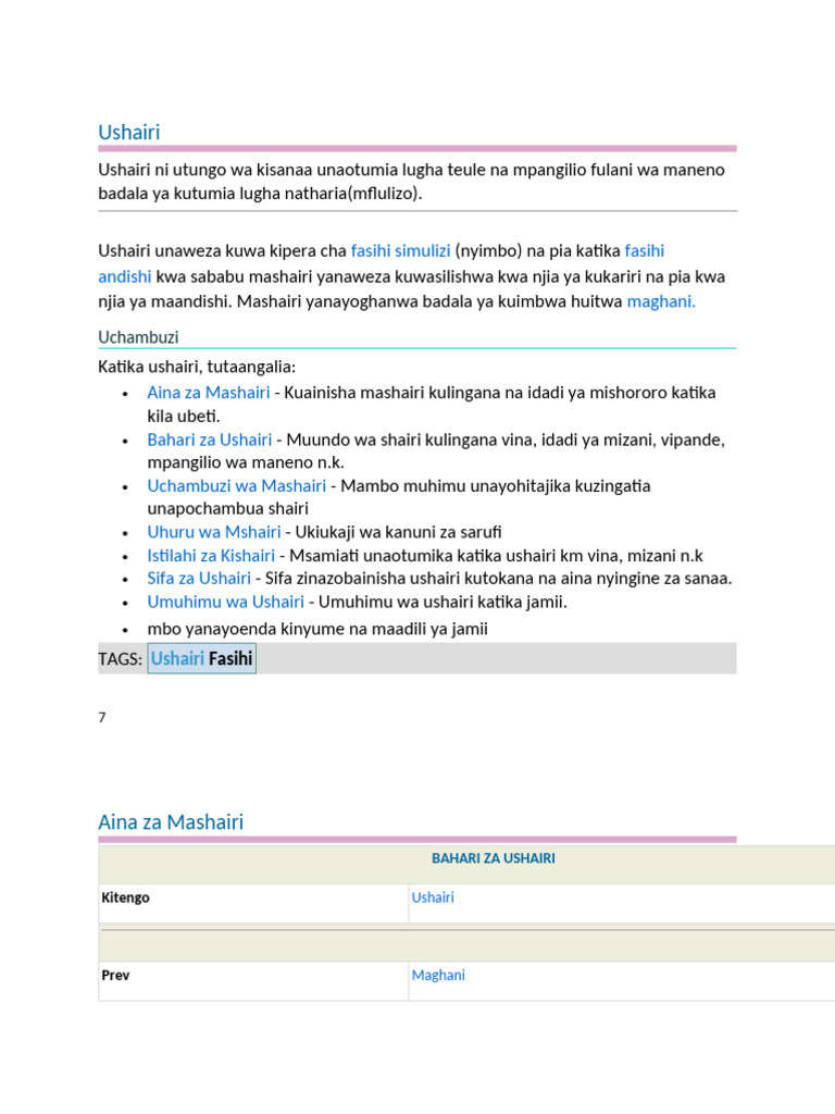 Ushairi | PDF