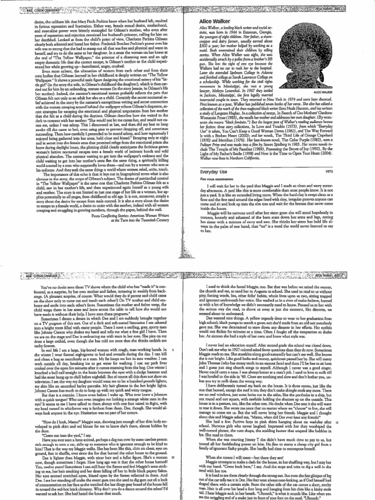 Everyday Use | PDF