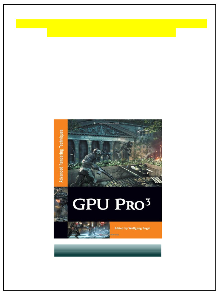 GPU Pro3 Advanced Rendering Techniques 1st Edition Wolfgang Engel All ...
