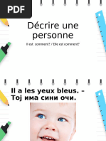 Adjectifs pour décrire les personnes | PDF