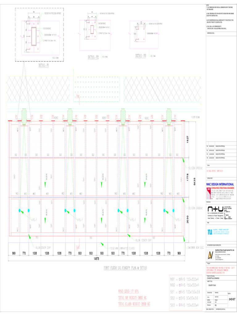 Canopy Plan and Section Drawings | PDF | Design
