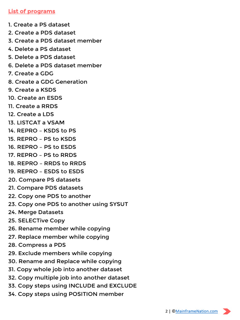 Jcl+Programs+Used pdf2 | PDF