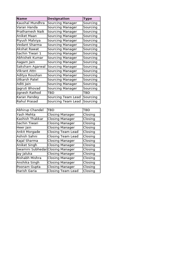 Team Structure | PDF