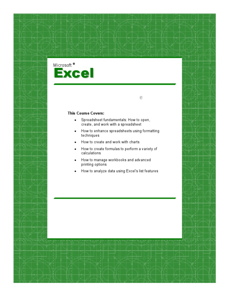 Advanced Microsoft - Excel 2002 | PDF | Microsoft Excel | Spreadsheet