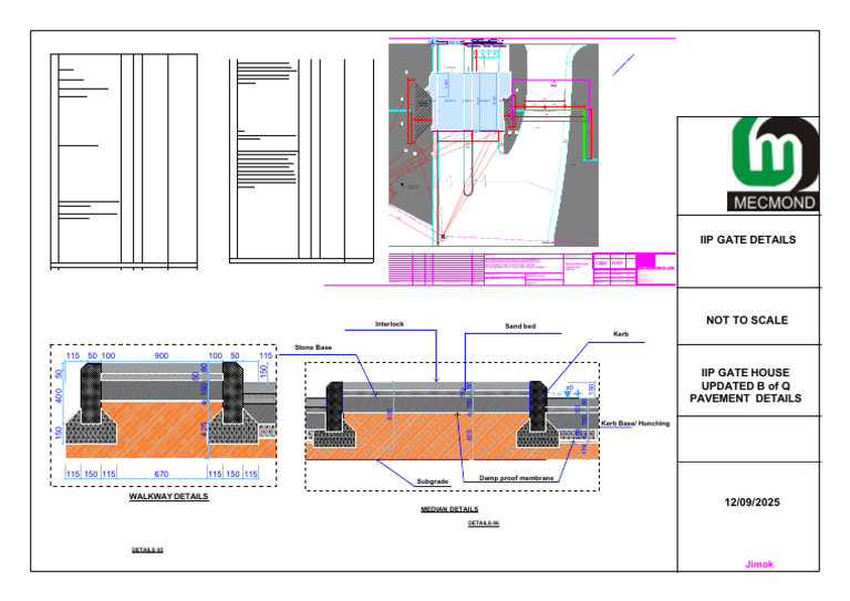 Gate House Boq Pavement Details | PDF | Road Surface | Composite Material