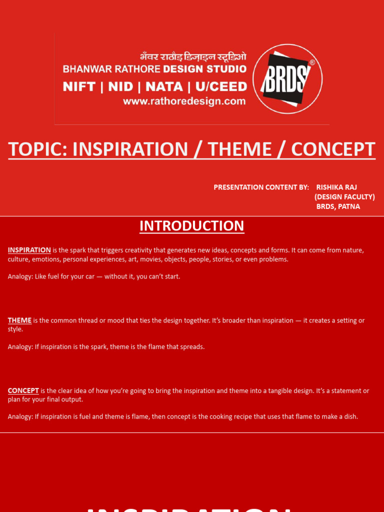 Inspiration, Theme, and Concept in Design | PDF | Interior Design ...