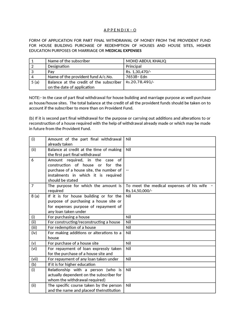 APPENDIX-O Principal Khaliq | PDF | Credit | Finance & Money Management