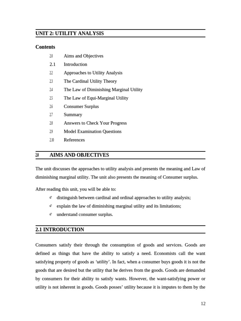 Unit 2gf Economics Unit 2 | PDF | Utility | Economic Surplus