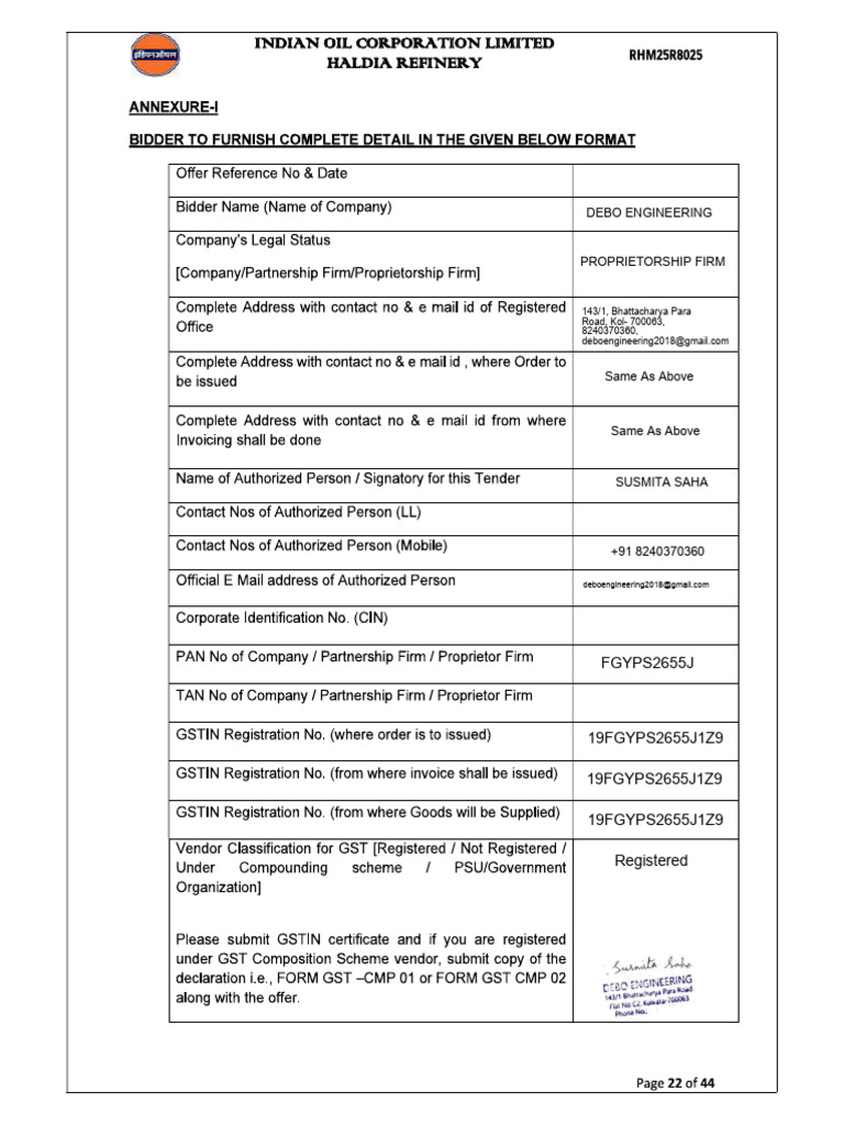 Debo Engineering: Bid Declarations & Compliance | PDF | Bankruptcy ...