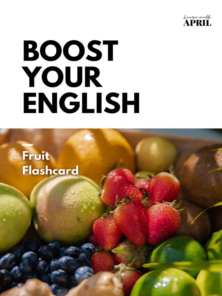 Fruit Flashcard | PDF