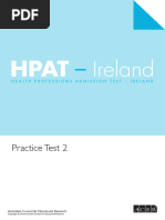Hpat Ireland Additional Practice Questions | PDF | Handedness ...
