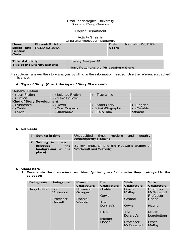 Harry Potter and The Philosopher's Stone | PDF | Harry Potter