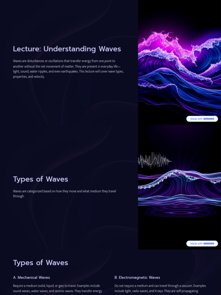 Understanding Wave Types and Properties | PDF