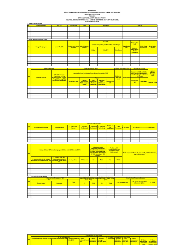 Formulir Pendampingan TPK Terbaru Versi 2 | PDF